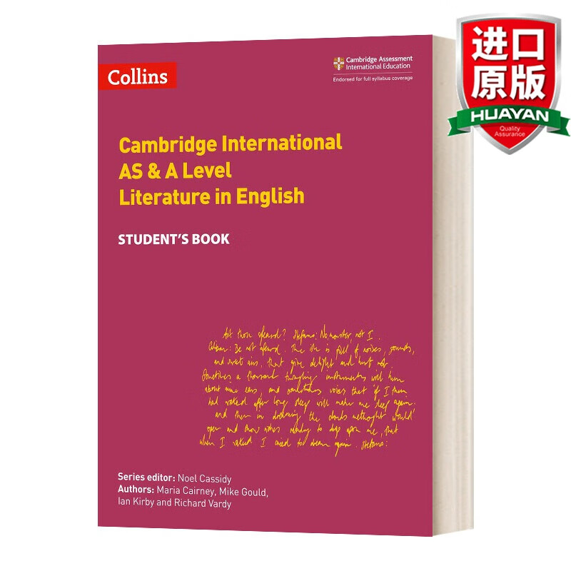Cambridge International AS A Level Literature in English 英文原版 柯林斯剑桥国际 考试英语文学学生用书 英文版 进口英语书
