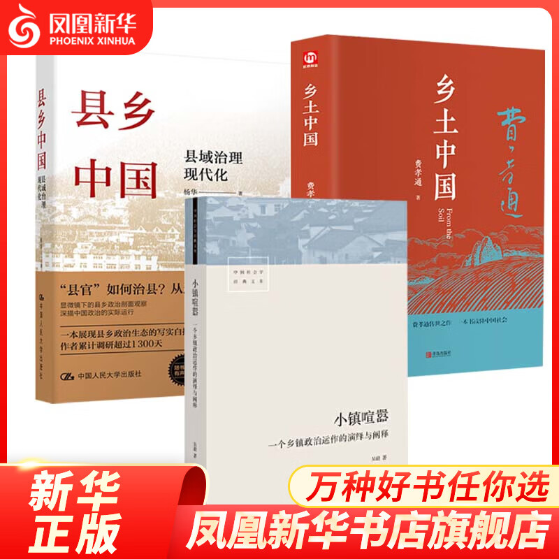 【套装3册】县乡中国 县域治理现代化+乡土中国+小镇喧嚣