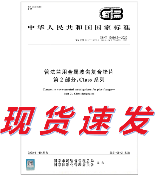 GB/T 19066.2-2020 管法兰用金属波齿复合垫片第2部分：Class系列