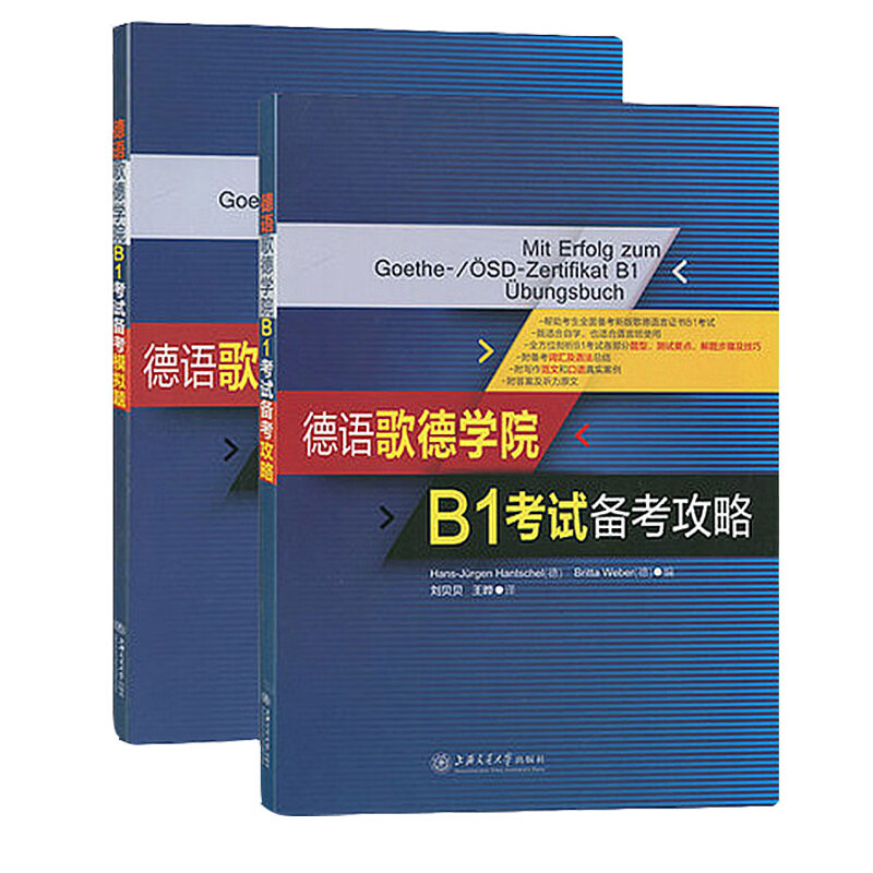 2本套 德语歌德学院语言证书B1考试备考攻略+模拟试题 阅读听力写作口试练习 德语全攻略指