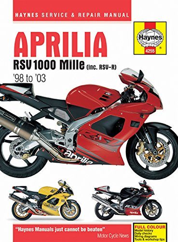Aprilia RSV1000 Mille (98 - 03) Haynes Repair Manual