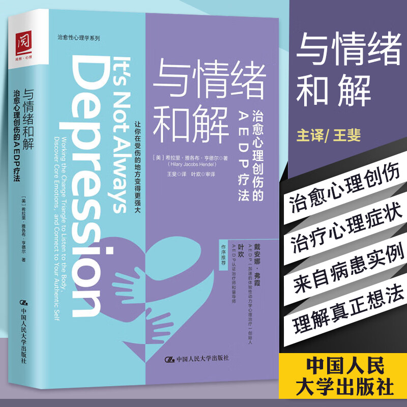 书籍 与情绪和解：治愈心理创伤的AEDP疗法 希拉里雅各布亨德尔著治愈性心理学系列心灵疗愈的书
