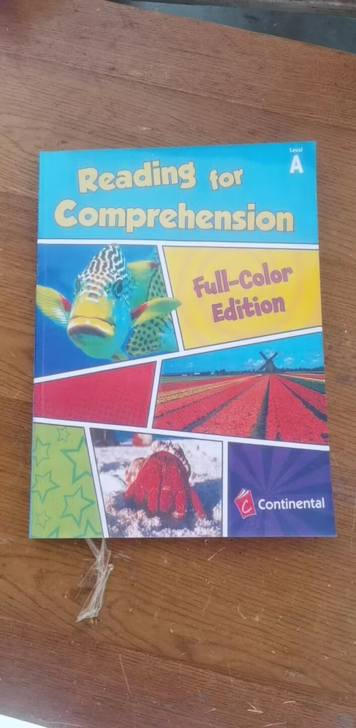 reading for comprehension英文英语阅读理解练习册可以分开拍 A+辅助书