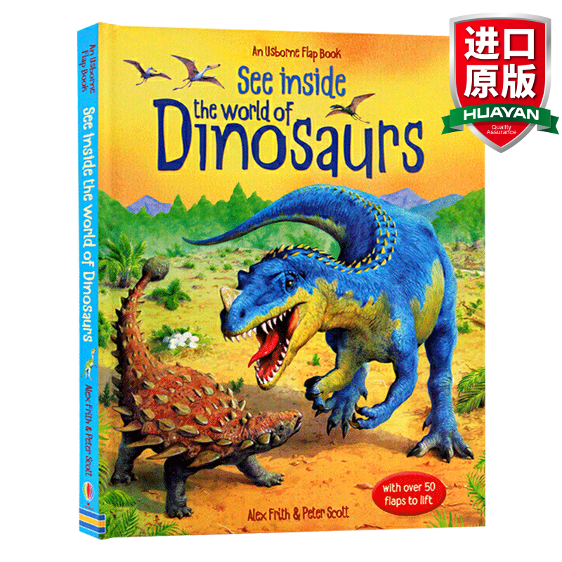 英文原版恐龙世界See Inside The World Of Dinosaurs尤斯伯恩看里面系列
