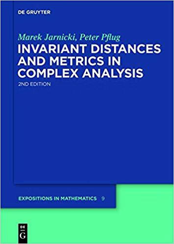 Invariant Distances and Metrics in Complex Analysis