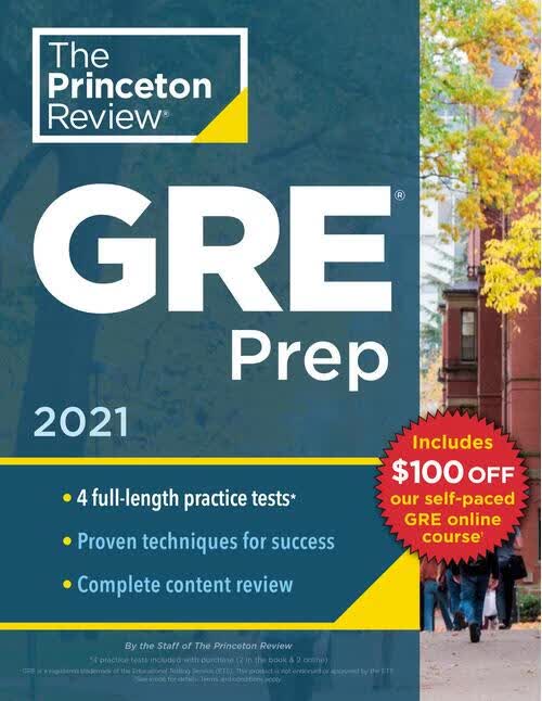 现货 普林斯顿评论 备考GRE 2021版 英文原版 TPR GRE Prep, 2021