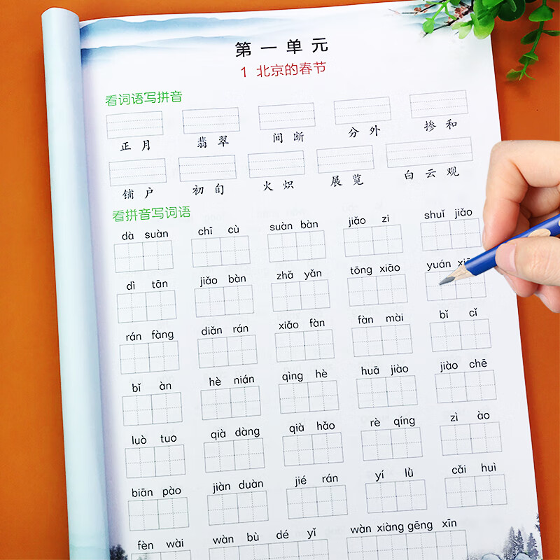 六年级上下册语文书同步练习册部编人教版小学看拼音写词语听默写能手小升初基础知识强化训练近反义词多音字同六年级上册看拼音写字词生字注音近义词反义词多义字多音同音形近字每日一练小学字词语专项训练 【单册】