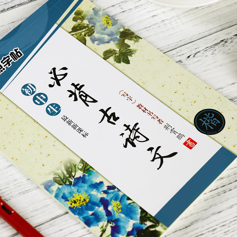 墨点字帖初中生必背古诗文61篇正楷钢笔硬笔书法新课标背诵篇目字帖练习初一二三楷书必备古诗文 荆霄鹏书