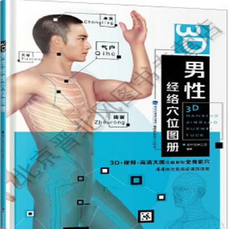 3D男性经络穴位图册:白金珍藏版(白金珍藏版)