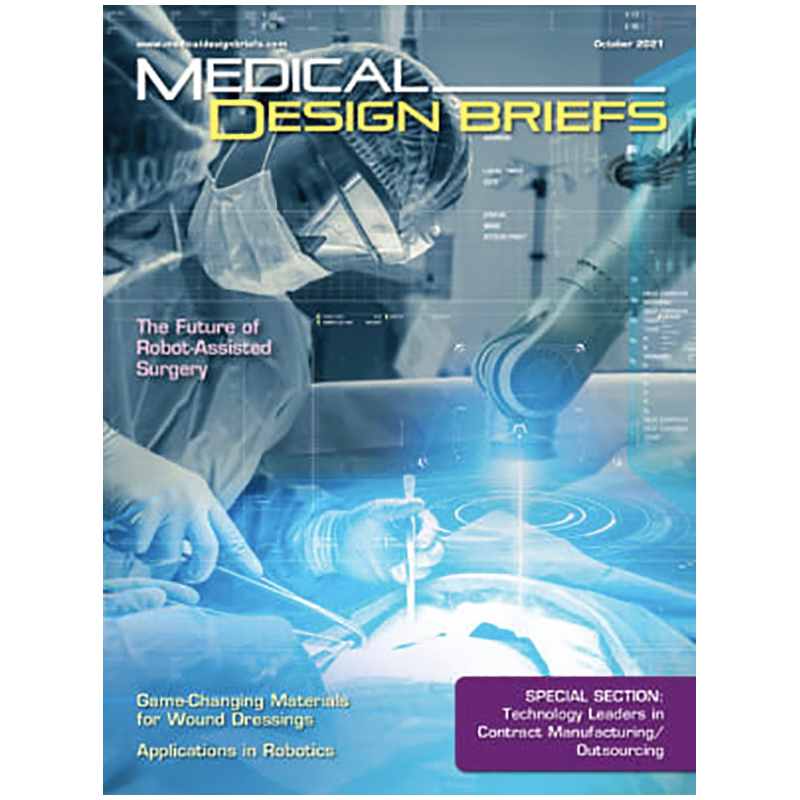 【单期可选】Medical Design Briefs 美国医疗设计摘要杂志 2020/2021年月 2021年10月刊