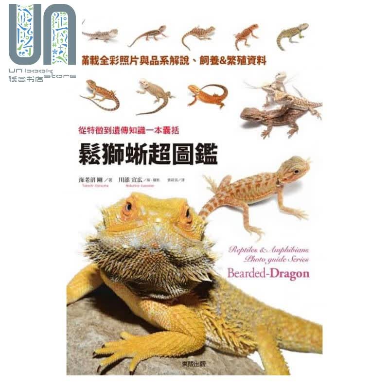 松狮蜥超图鉴：从特征到遗传知识一本囊括 港台原版 海老沼刚 台湾东贩 两栖爬虫类 图鉴