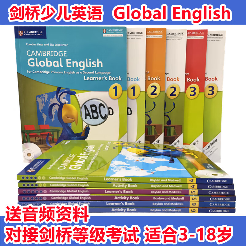 Cambridge Global English 1-6级globalenglish教材剑桥国际 1-6级 全套 12本