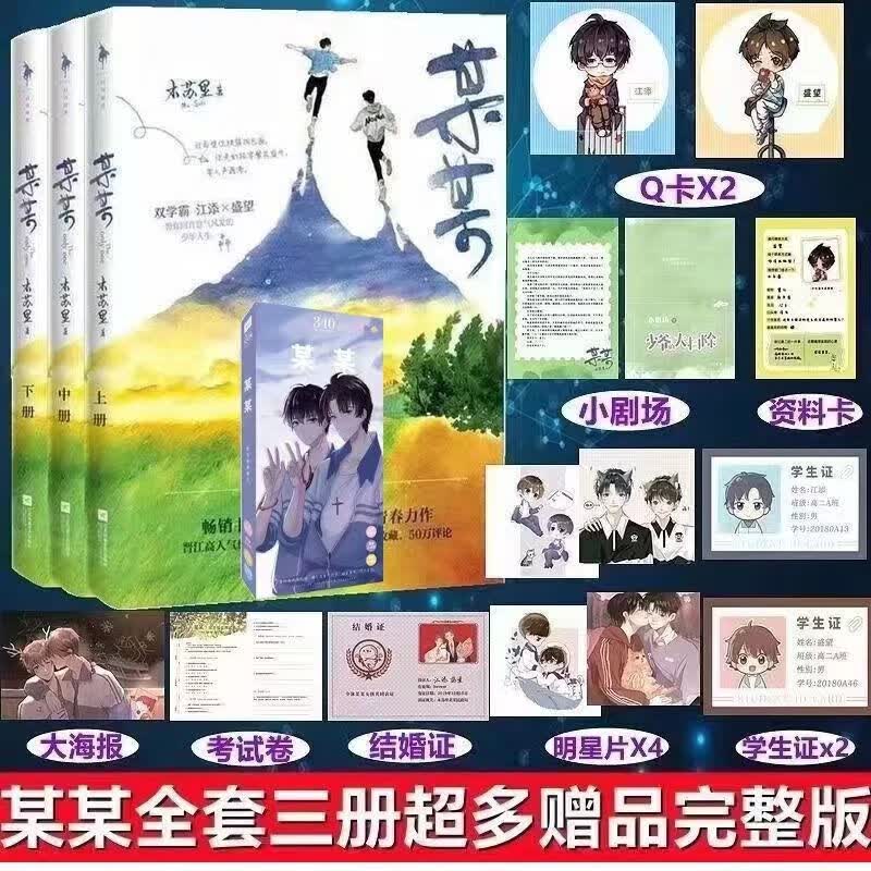 【全新现货】某某小说全三册全套完整版木苏里晋江青春校园小说超多 [全新未删减版] 某某全三册未删减