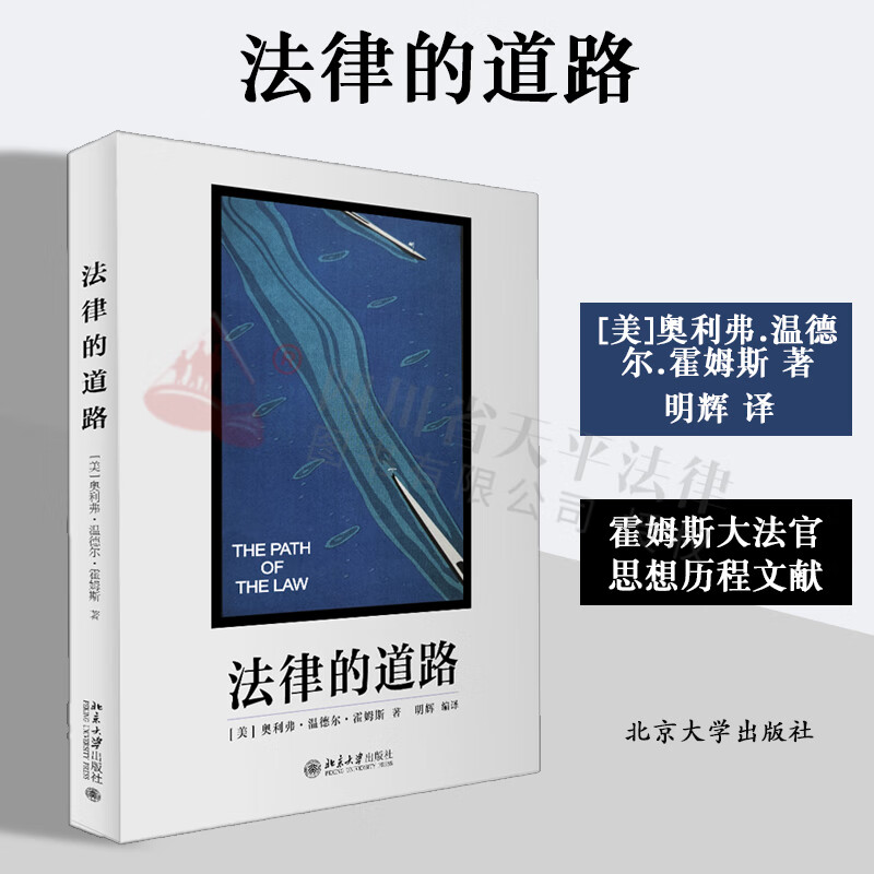 2023新书 法律的道路 [美]奥利弗·温德尔·霍姆斯 明辉 译 北京大学出版社 9787301338162
