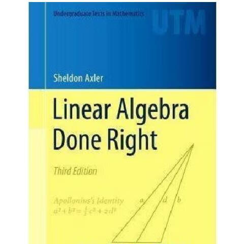 Linear Algebra Done Right Undergraduate