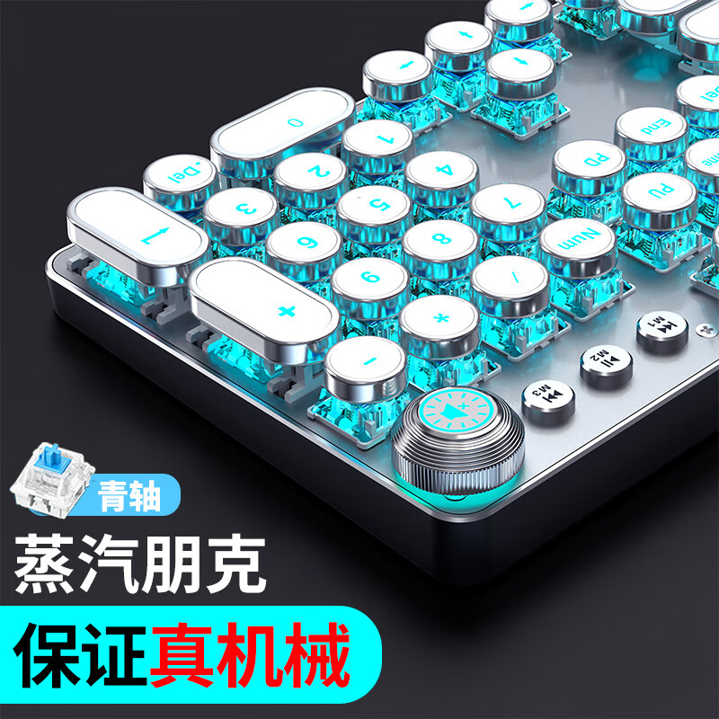 前行者（EWEADN）TK100朋克机械键盘 电竞游戏键盘 有线键盘 电脑办公键盘 冰蓝光吃鸡外设-京东商城【降价监控 价格走势 历史价格 ...