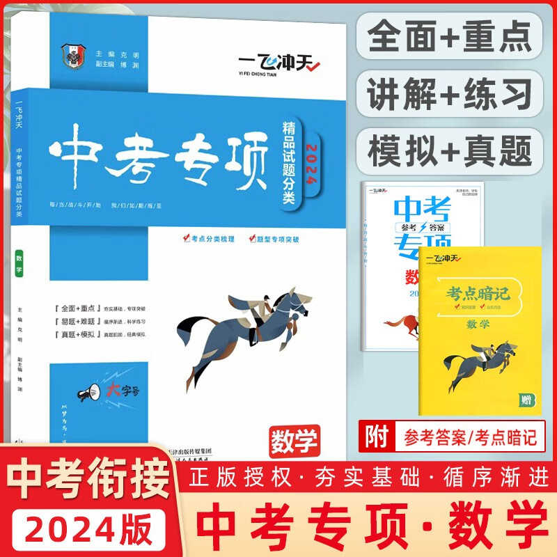 自选】2024版一飞冲天中考专项精品试题分类语文数学英语化学物理历史道法 2024天津中考分类训练 中考专项练习 【2024】中考专项 数学