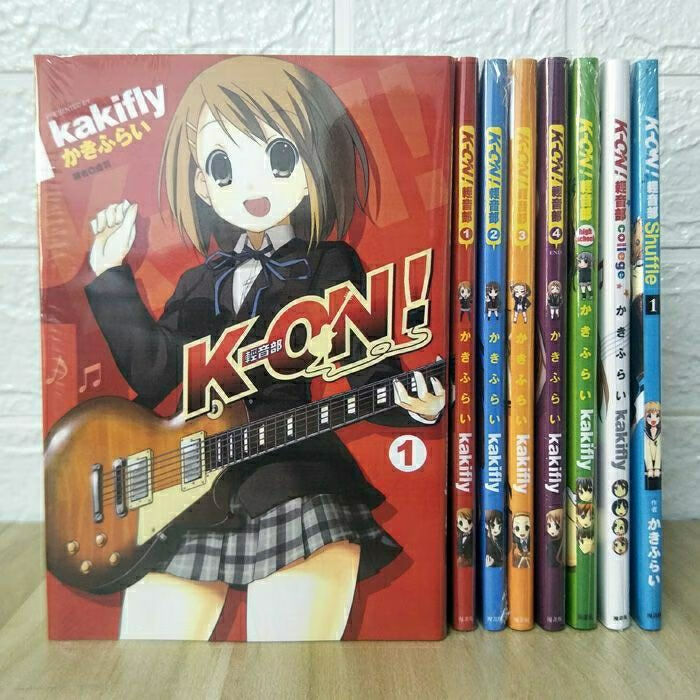 轻小说漫画 K-ON轻音少女 shuffle/高中/大学全套 轻音少女1-4册全套+番外篇shuffle共7册