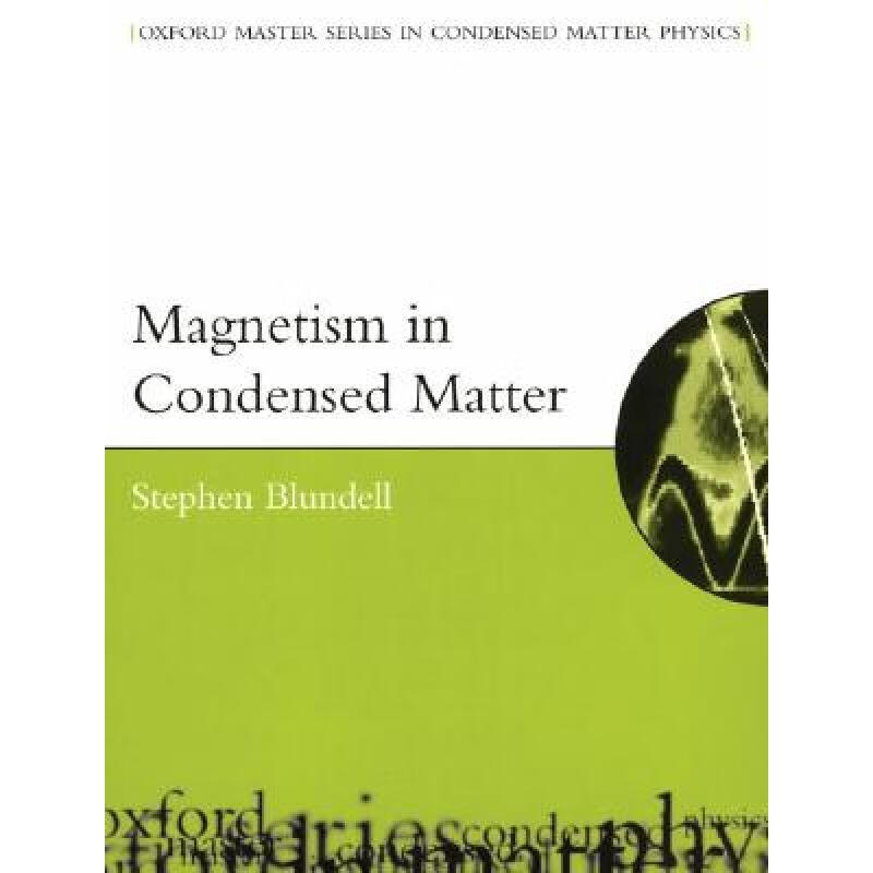 Magnetism in Condensed Matter