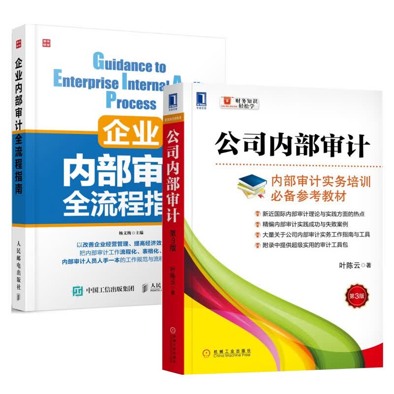 【全2册】公司内部审计+企业内部审计全流程指南公司财务管理图内部审计实务培训参考教材+增值 集团公司内部审计实务技巧图书籍
