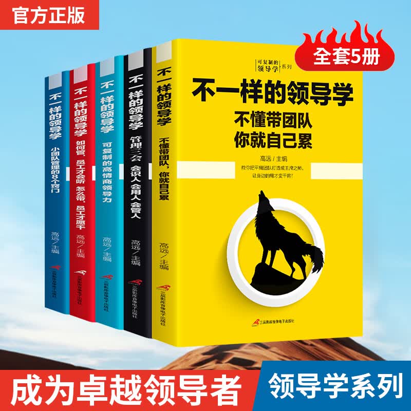 不一样的领导学系列【全5册】 不懂带团队你就自己累+管理三会会识人会用人会管人+可复制的高情商领导力+如何管员工才会听怎么带员工才愿干+小团队管理的8个窍门 管理能力提高