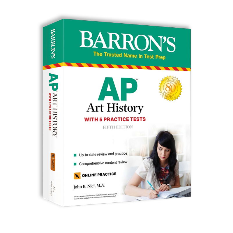 现货 AP Art History 第五版 英文原版 AP艺术史：有5个练习测试 2020版