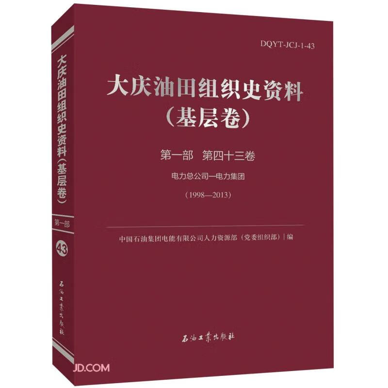 大庆油田组织史资料(基层卷第1部第43卷电力总公司-电力集团1998-2013)(精)