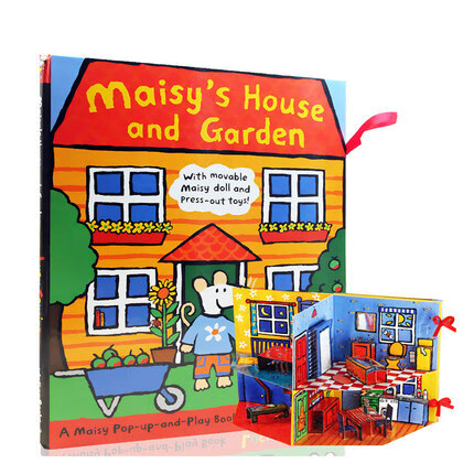 Maisy's House and Garden 小鼠波波的房子和花园 搭建场景立体书 英文原版 精装 英文版儿童英语翻翻书 进口原版书籍