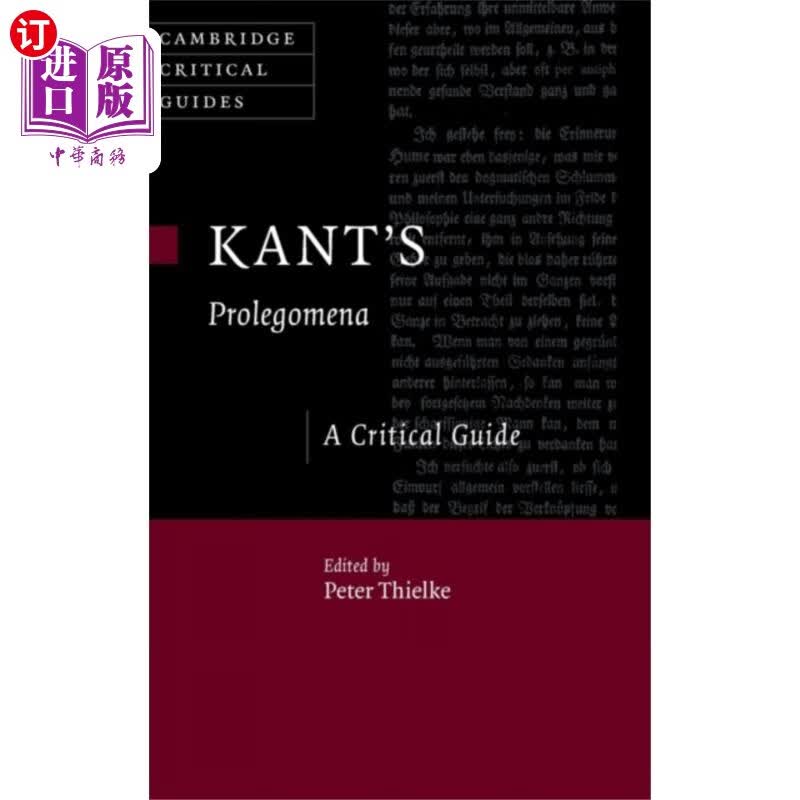 海外直订Kant's Prolegomena 康德的序言