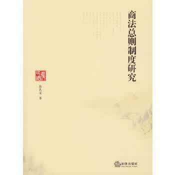 商法总则制度研究 张民安 著