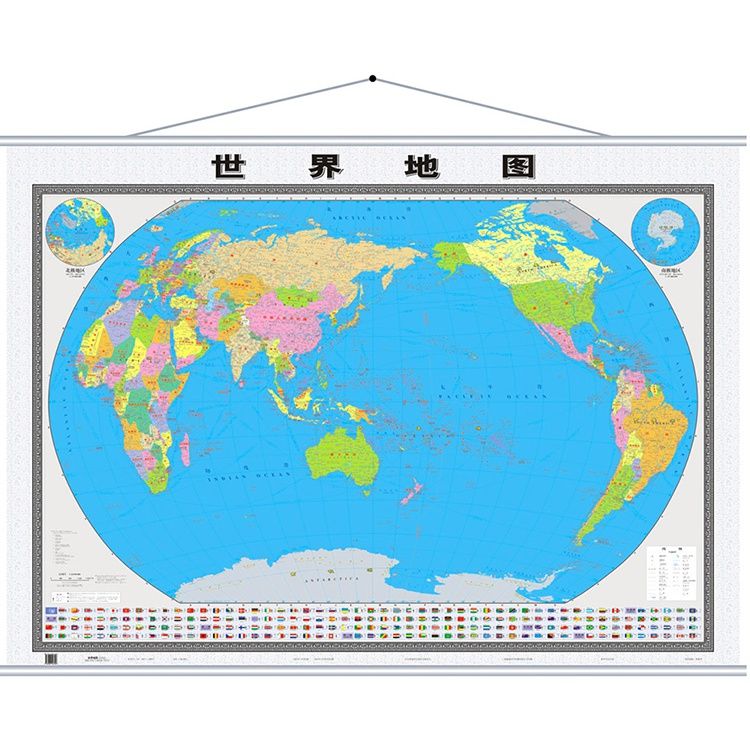 【旗舰版高清升级】2022新版 世界地图挂图超大1.6*1.2米中英文