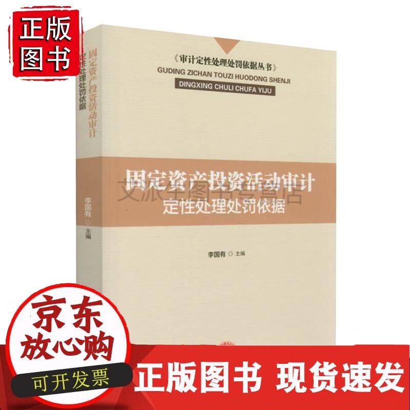 C 【现货】固定资产投资活动审计定性处理处罚依据 李国有 主编  审计定性处理处罚依据丛书之一C