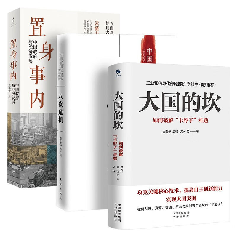 置身事内（兰小欢）+八次危机+大国的坎 中国经济书籍（三册）