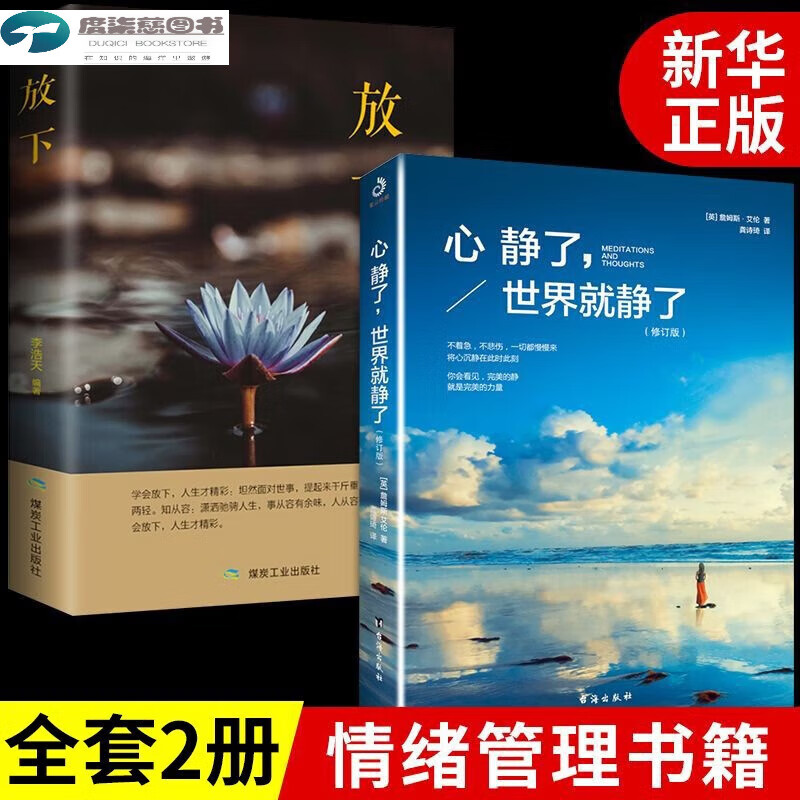 速发 心静了世界就静了 一本可提供日诵读的冥想指导书 适合每个心里有伤有的人 留在心静的世界 全2册 心静了+放下