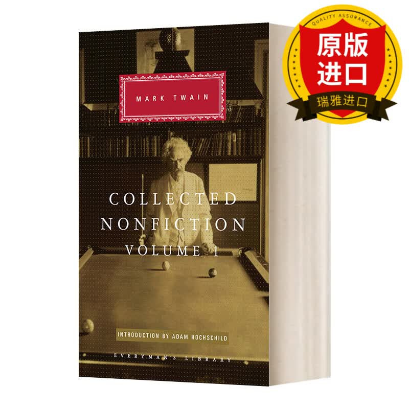 英文原版 Collected Nonfiction Vol.1 马克·吐温非小说类文集 卷一 Everyman精装版 英文版 进口英语原版书籍