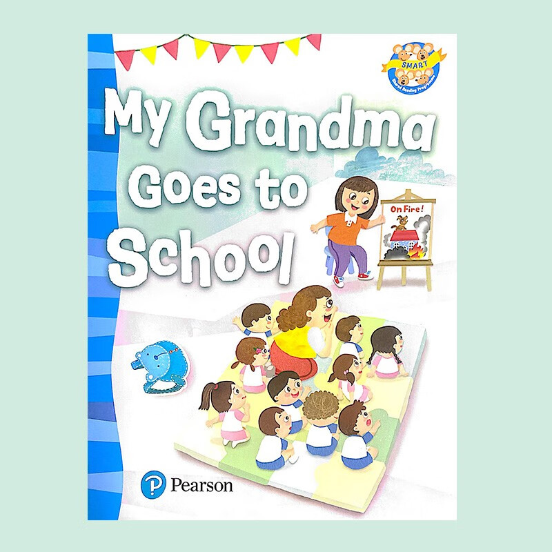 原版进口培生英语分级阅读绘本聪明老鼠系列四鼠/《My Grandma Goes to School》 My Grandma Goes to School