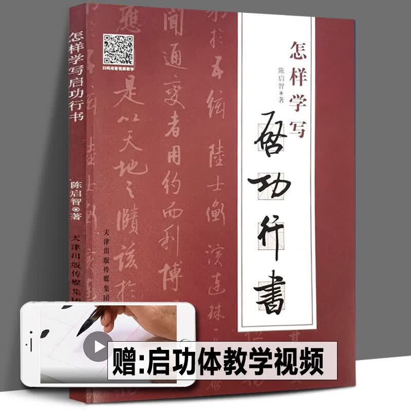 赠视频 怎样学写启功行书 陈启智 著 毛笔书法字帖临摹教程笔