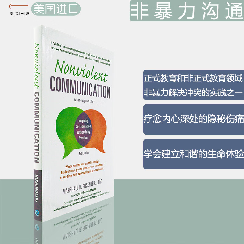 Nonviolent Communication: A Language of Life 非暴力沟通 Marshall B. Rosenberg, PhD 马歇尔?卢森堡博士 美版进口