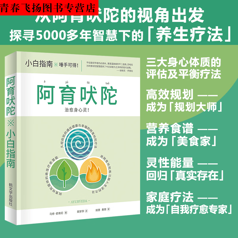 新书阿育吠陀 小白指南治愈身心灵 疗愈健康书籍现货