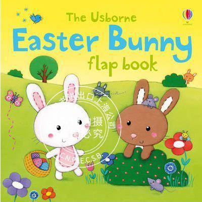 现货 复活节兔子皮瓣书 英文原版 Easter Bunny Flap Book ( Usb