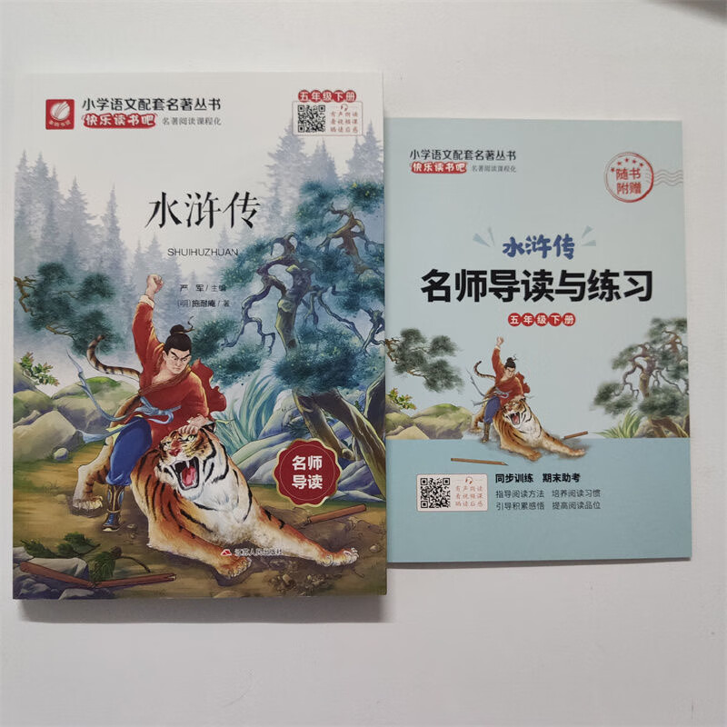 小学语文配套名著丛书一二三四五六年级下册 春雨 水浒传