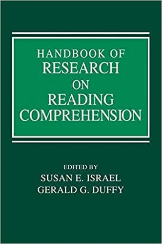 Handbook of Research on Reading Comprehension