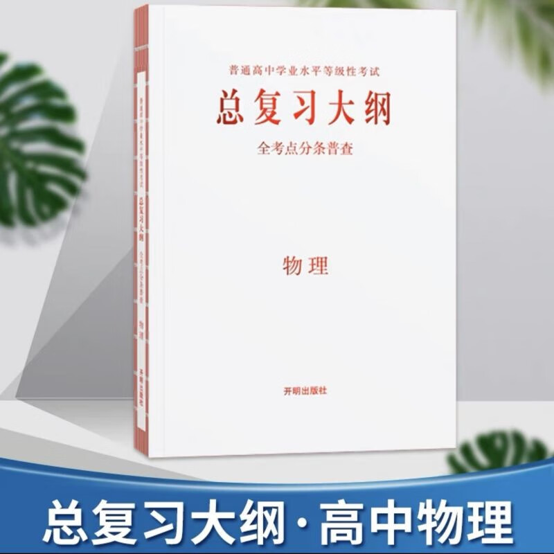 2024新版总复习大纲古诗文练记查全考点分条普查语文数学英语物理化学生物政治历史地理新高考版本 物理【新高考版本】
