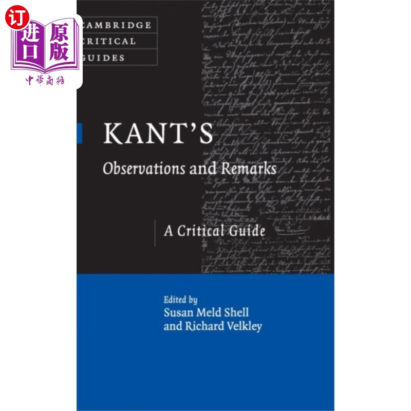 海外直订Kant's Observations and Remarks 《康德的观察和评论
