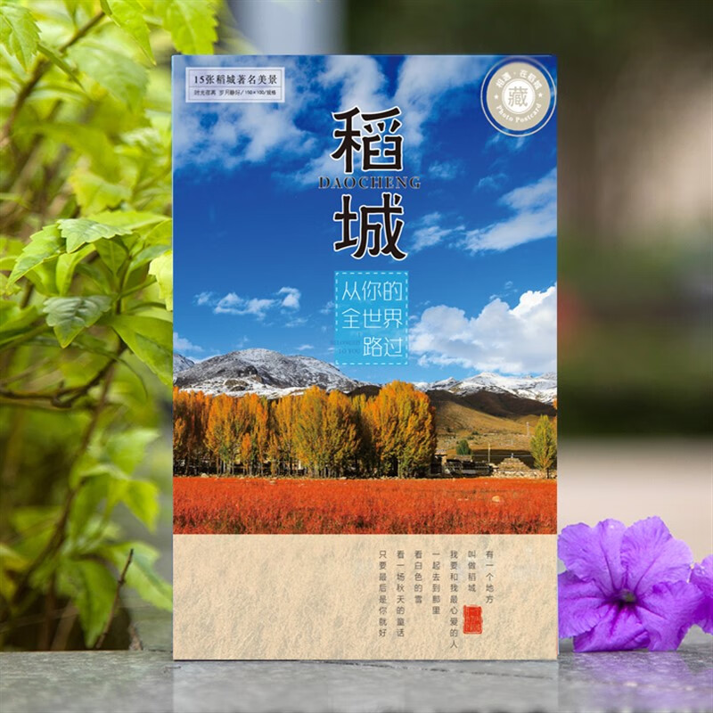 中国城市明信片风景创意文艺旅游纪念礼物大理杭苏州贵州 稻城