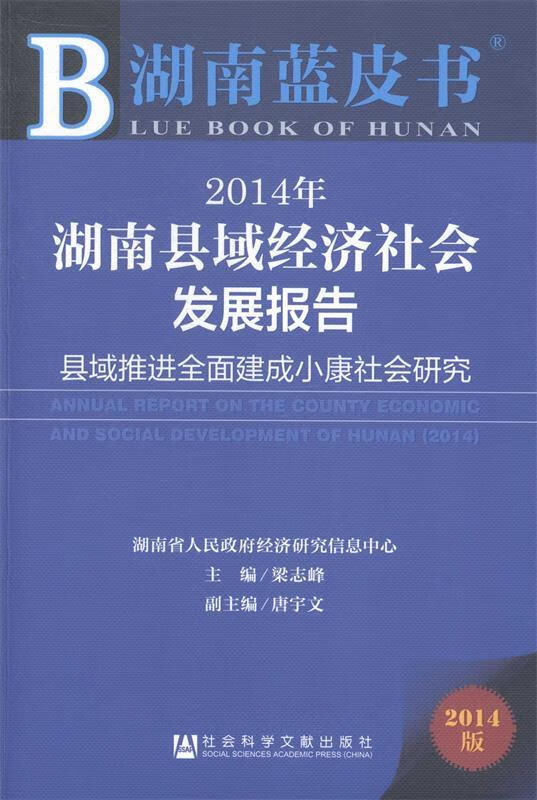 湖南蓝皮书:2014年湖南县域经济社会发展报告
