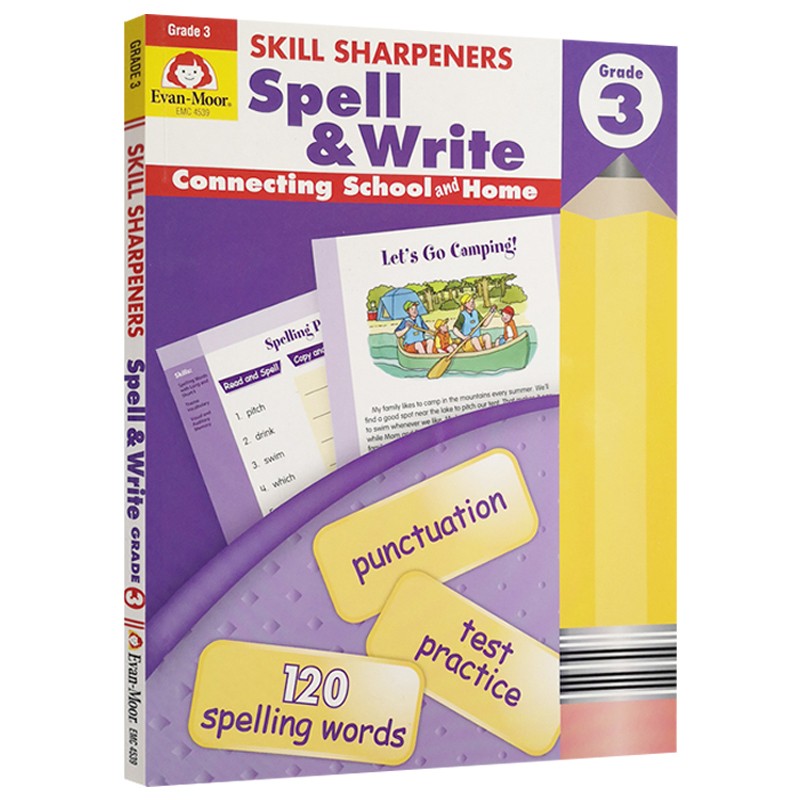 Skill Sharpeners Spell Write Grade 3 美国加州教辅 英文原版