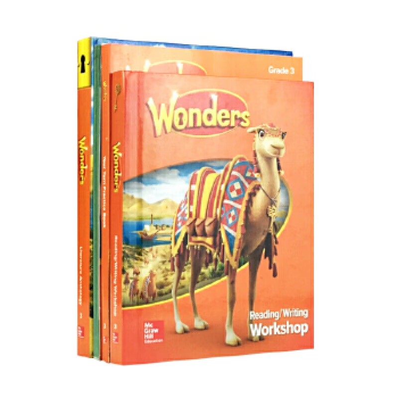 2017版 美国加州三年级教材 套装（4本） Reading Wonders Grade 3