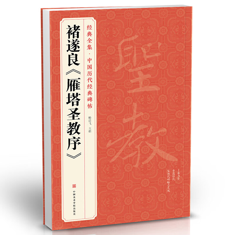 经典全集褚遂良《雁塔圣教序》8开字帖历代经典碑帖楷书临摹范本放大版唐代书法美术书籍杨建飞主编