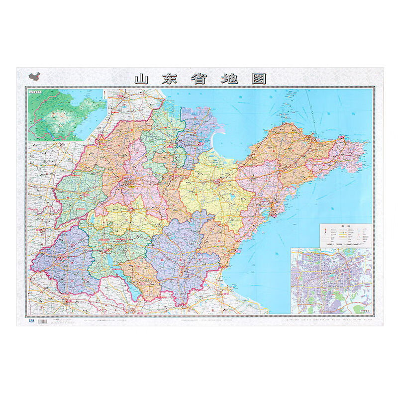 2023新版山东省区划交通景点商务会议室挂图贴图 【贴图】款